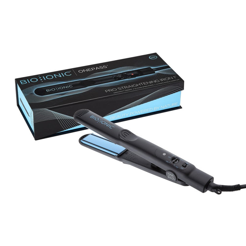 BIO IONIC ONE PASS STRAIGHTENING IRON 1" – N.O.S. Barber Supply
