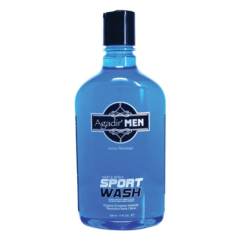 AGADIR MEN HAIR & BODY SPORT WASH 17 OZ – N.O.S. Barber Supply