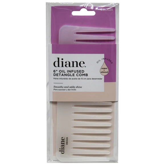DIANE 6" OIL INFUSED DETANGLER COMB (#DBC025) – N.O.S. Barber Supply