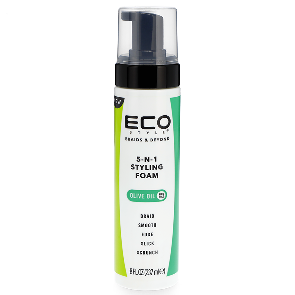 ECO STYLER BRAIDS & BEYOND 5-N-1 STYLING FOAM 8OZ – N.O.S. Barber Supply